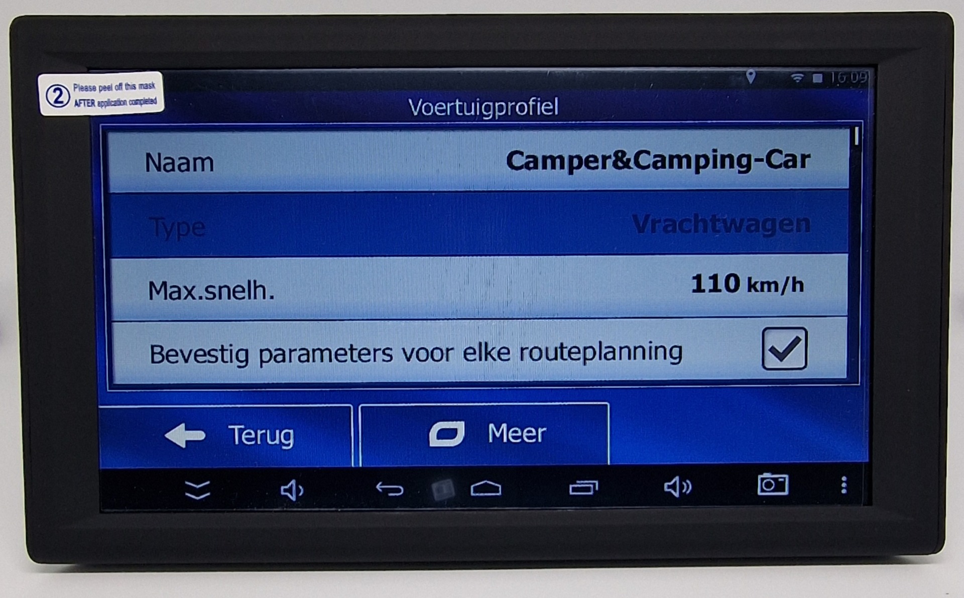 9' inch Android Dashcam GPS Camper, Caravan Navigatie Tablet met Live ...