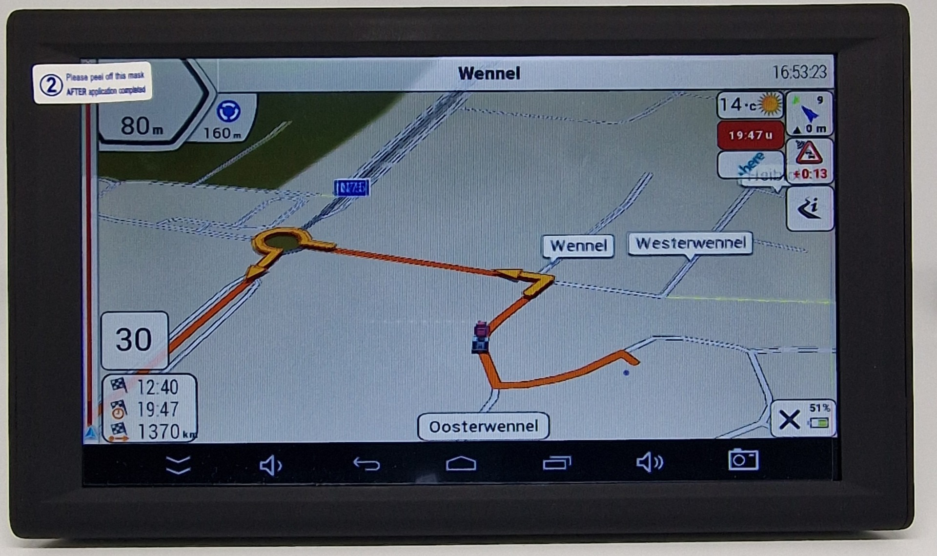 9' inch Android Dashcam GPS Camper, Caravan Navigatie Tablet met Live ...
